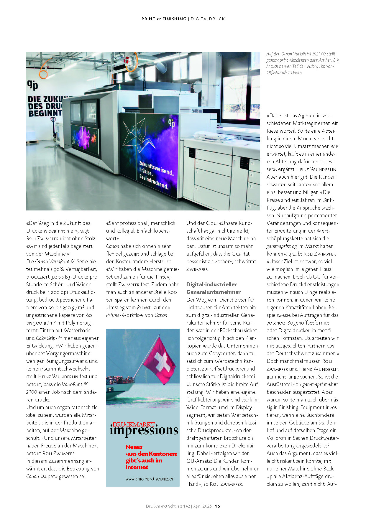 gammaprint ag :: News